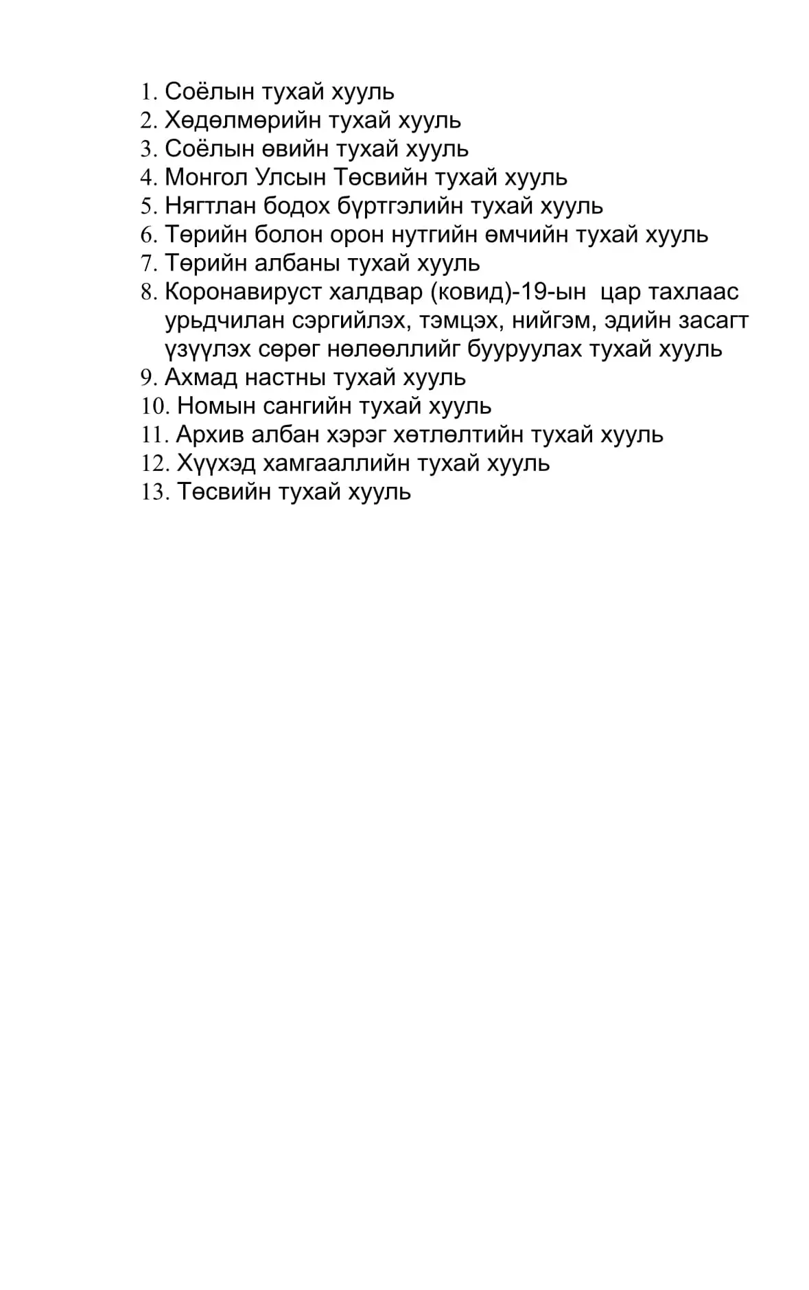 Ажлын байрны сул орон тооны талаарх мэдээлэл